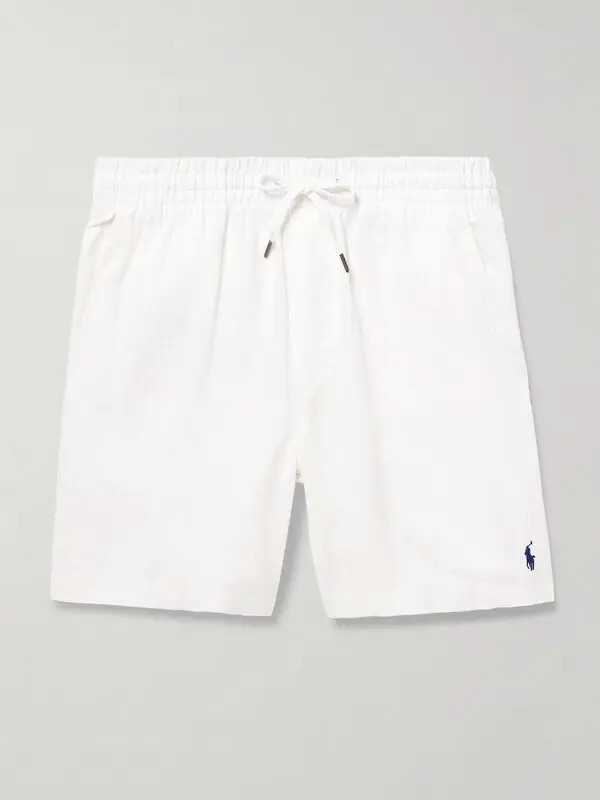 Polo Ralph Lauren Prepster Linen Drawstring Shorts - White