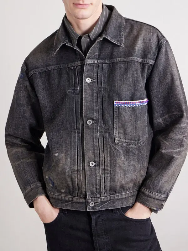 NEIGHBORHOOD Savage Type-1 Denim Jacket - Black