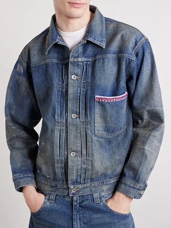 NEIGHBORHOOD Savage Type-1 Denim Jacket - Blue