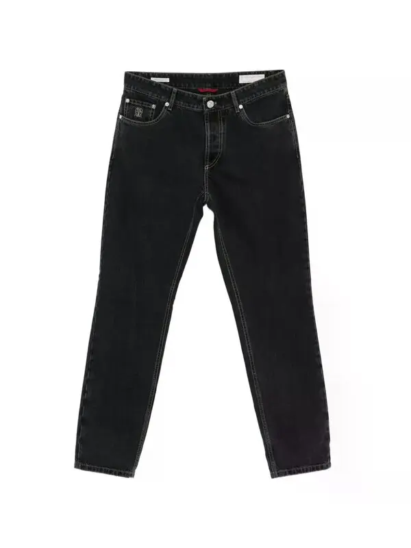 Brunello Cucinelli Logo-detail Jeans