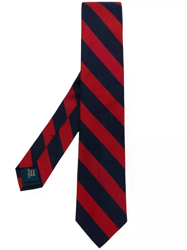 Polo Ralph Lauren Striped Silk Narrow Tie - Blue
