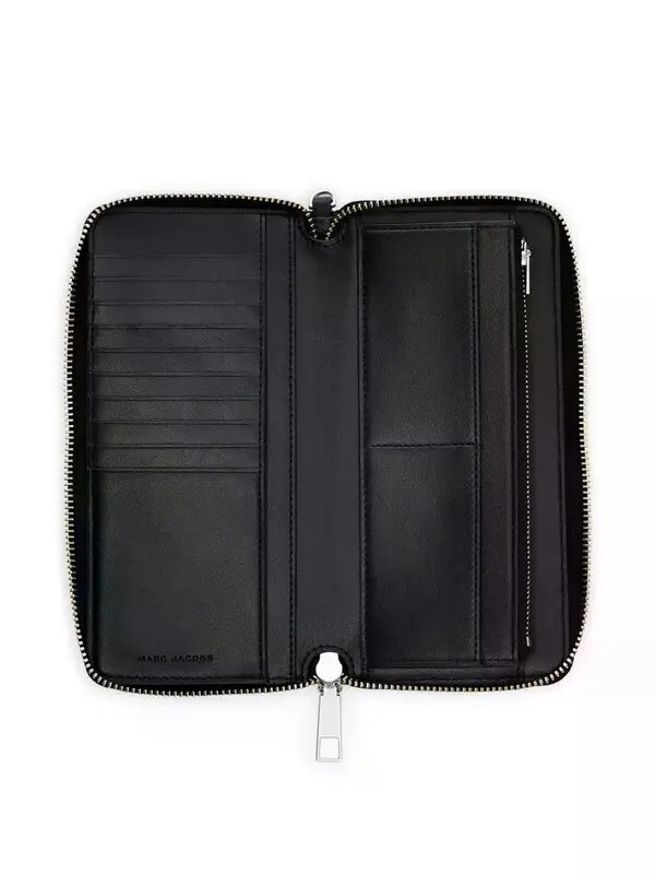Marc Jacobs Striped Canvas Continental Wallet - Blue