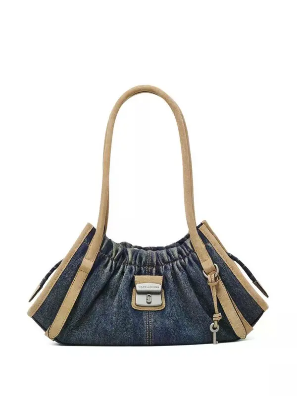 Marc Jacobs The Cristina Denim Suede Satchel - Blue
