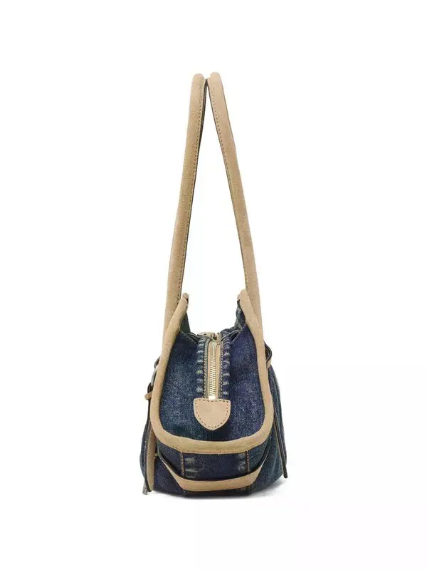 Marc Jacobs The Cristina Denim Suede Satchel - Blue
