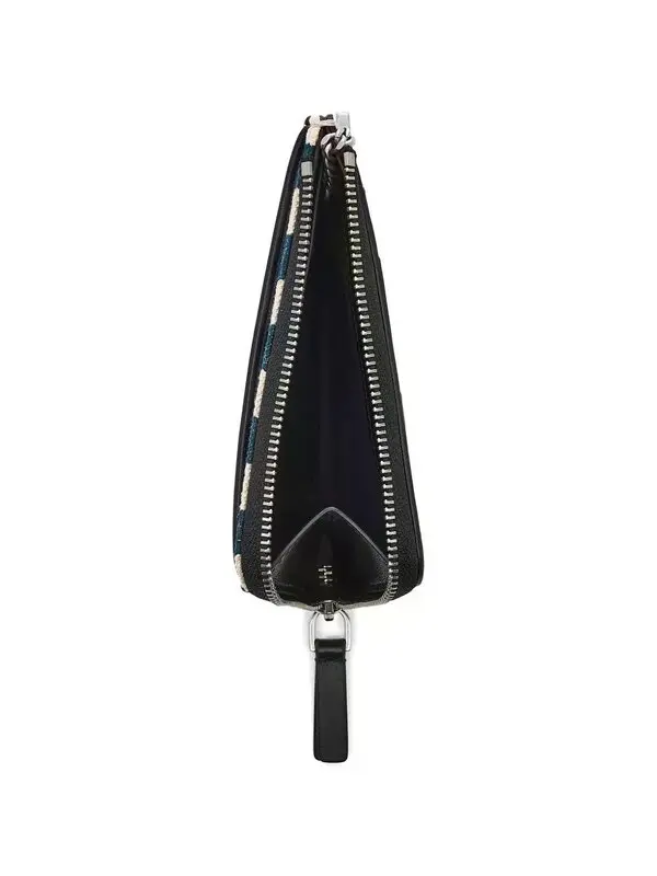 Marc Jacobs Stripe Top Zip-wallet - Blue