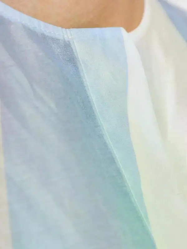Jacquemus Striped Curved Hem Shirt