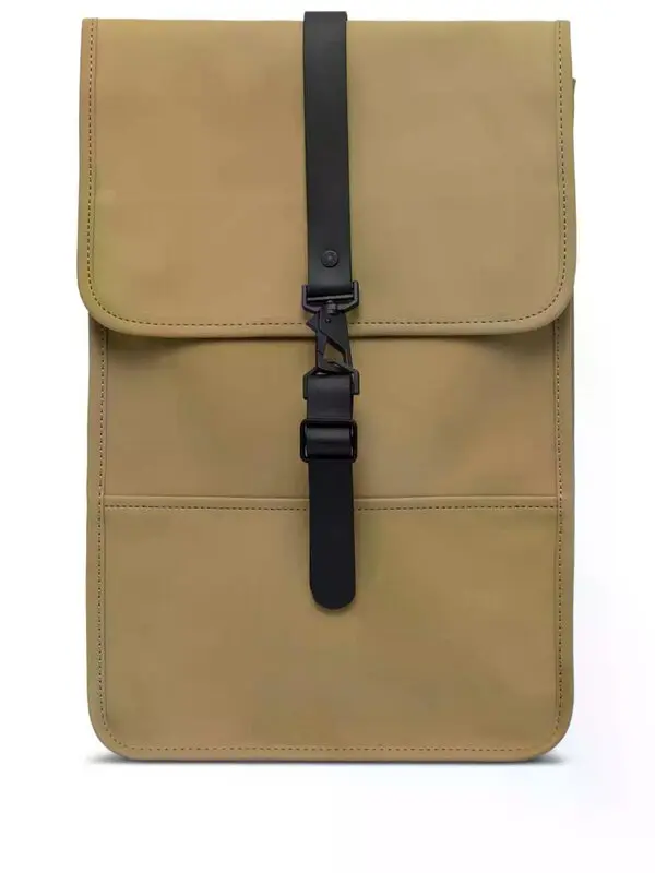 Rains 13020 Buckle-strap Backpack - Neutrals