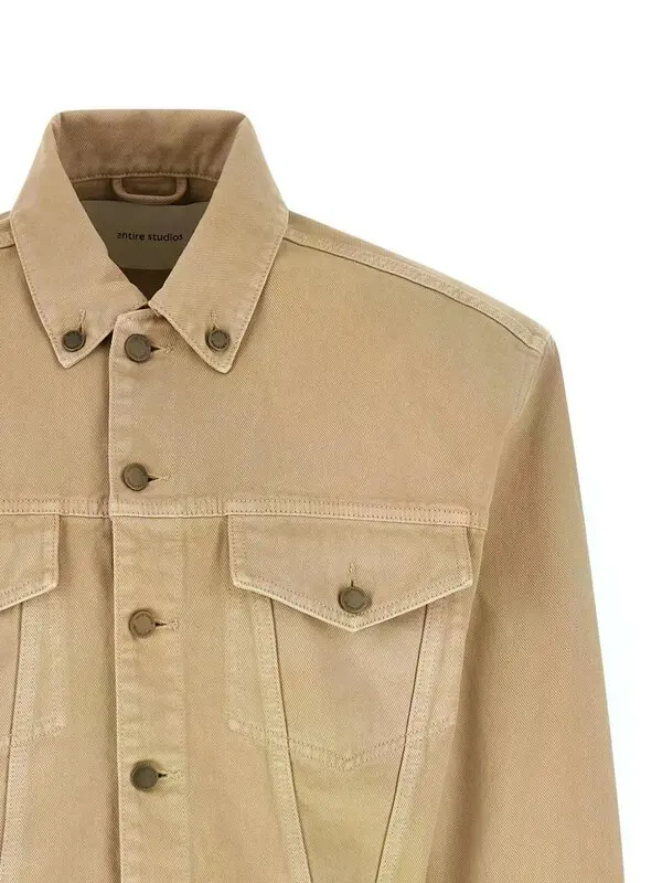 ENTIRE STUDIOS Flap-pocket Denim Jacket - Neutrals