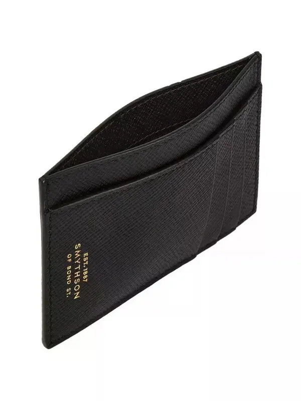 Smythson Large Panama Flat Cardholder - Black