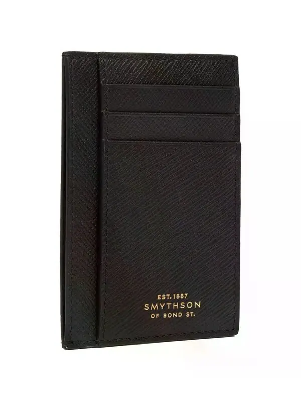 Smythson Large Panama Flat Cardholder - Black