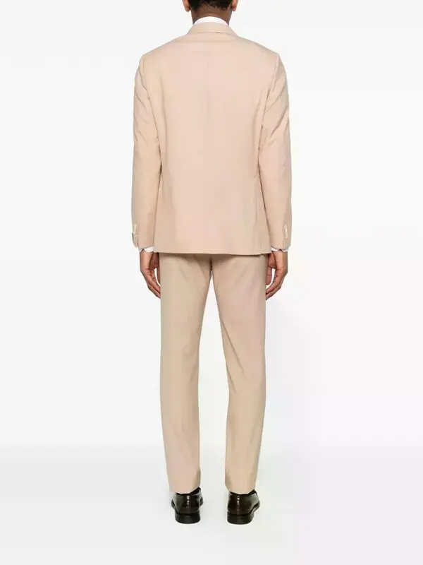 Caruso Double-breasted Suit - Neutrals