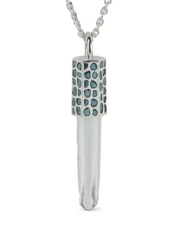 PARTS OF FOUR Talisman Necklace With Blue Quartz And Sterling - Silver