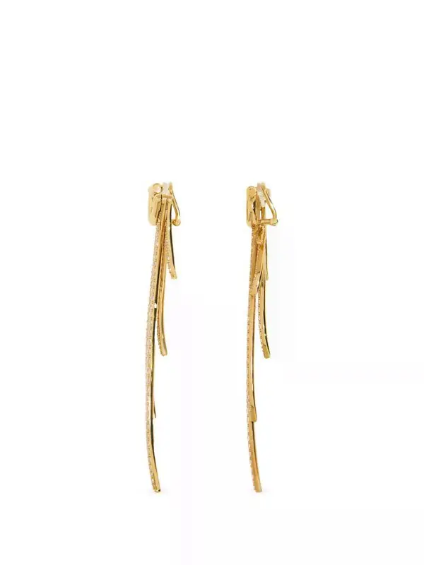 FERRAGAMO Earrings With Crystal Pave Pendants
