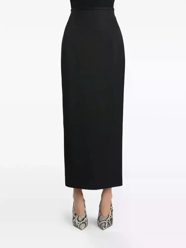 Khaite Elongated Pencil Skirt - Black