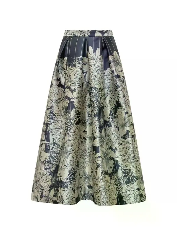 LUNATICA MILANO Floral Print Pleated Skirt