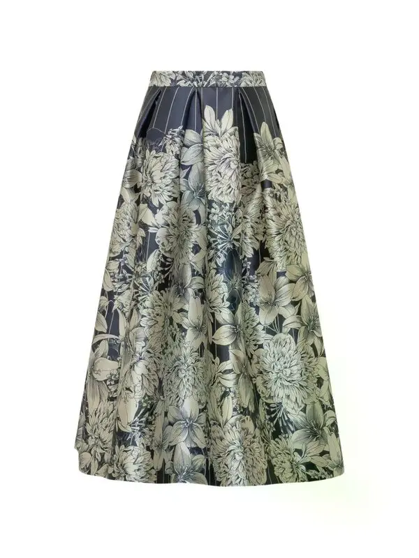 LUNATICA MILANO Floral Print Pleated Skirt