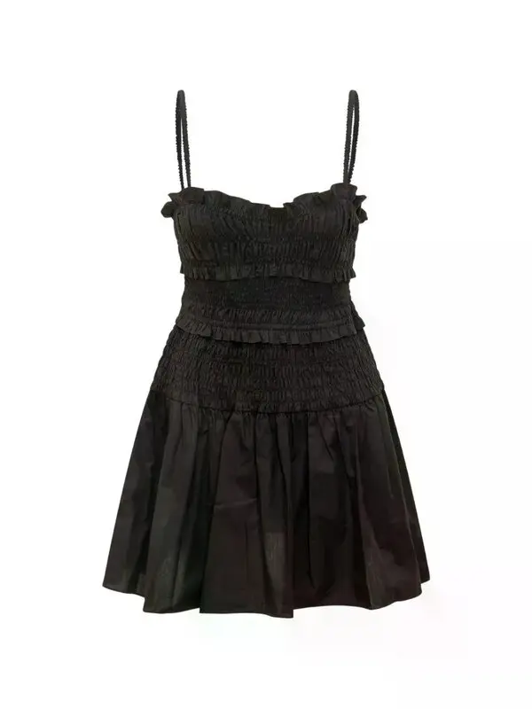 Michael Kors Smocked Mini Dress - Black