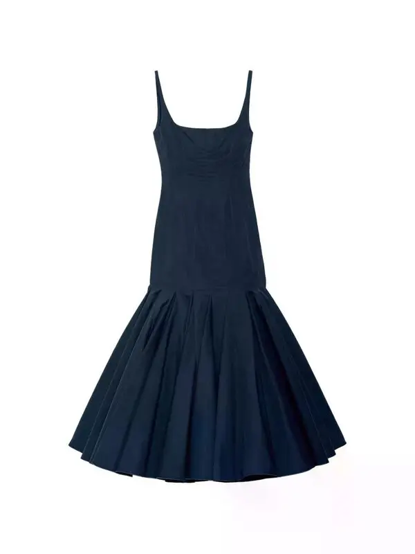 Jacquemus Agave Pleated Cotton Poplin Dress