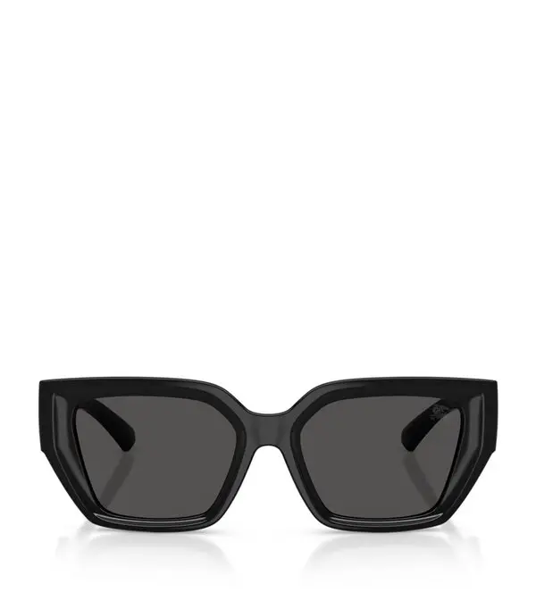 Burberry Injected Be4472u Square Sunglasses - Black