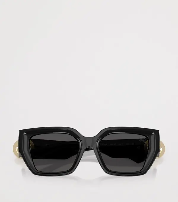 Burberry Injected Be4472u Square Sunglasses - Black