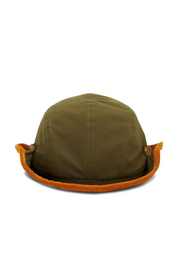 Marni Side Flap Cap - Olive