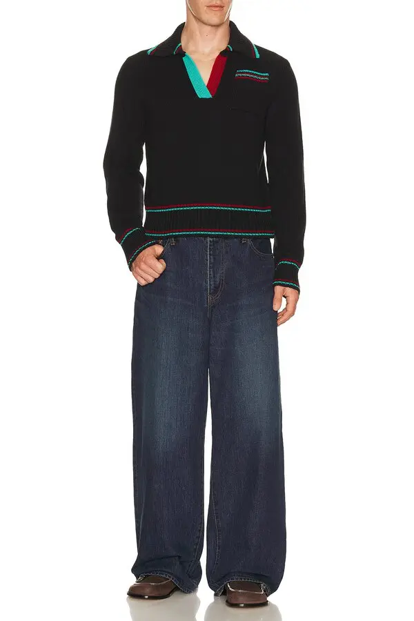 JW Anderson Shrunken Polo Jumper