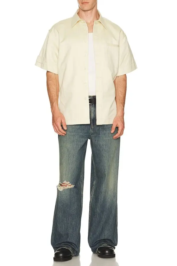 Helmut Lang Short Sleeve Loop Tape Shirt - E02