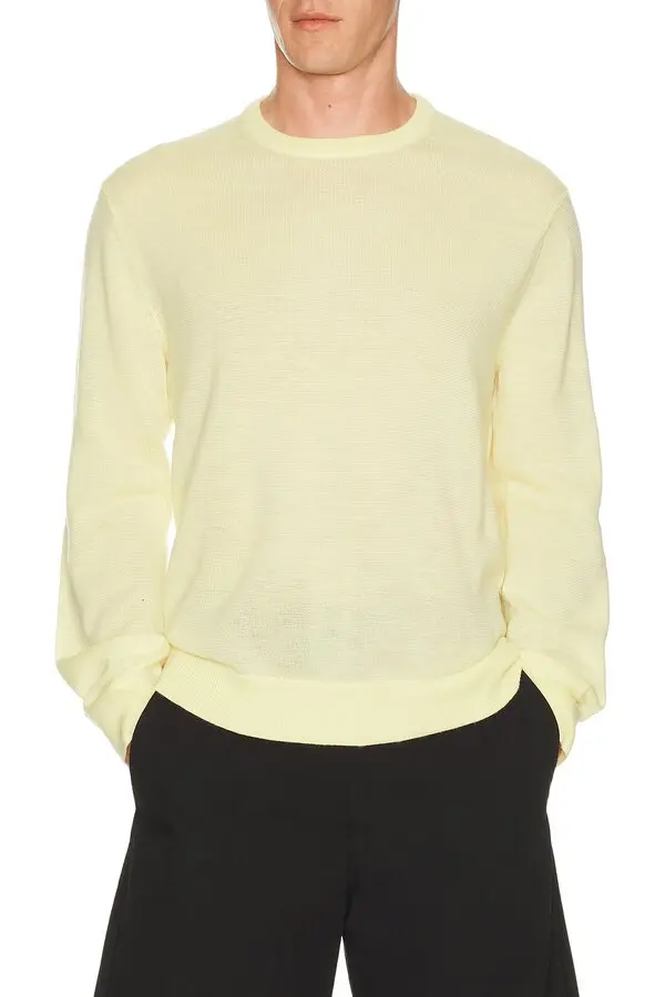 Helmut Lang Sheer Crewneck - Yellow