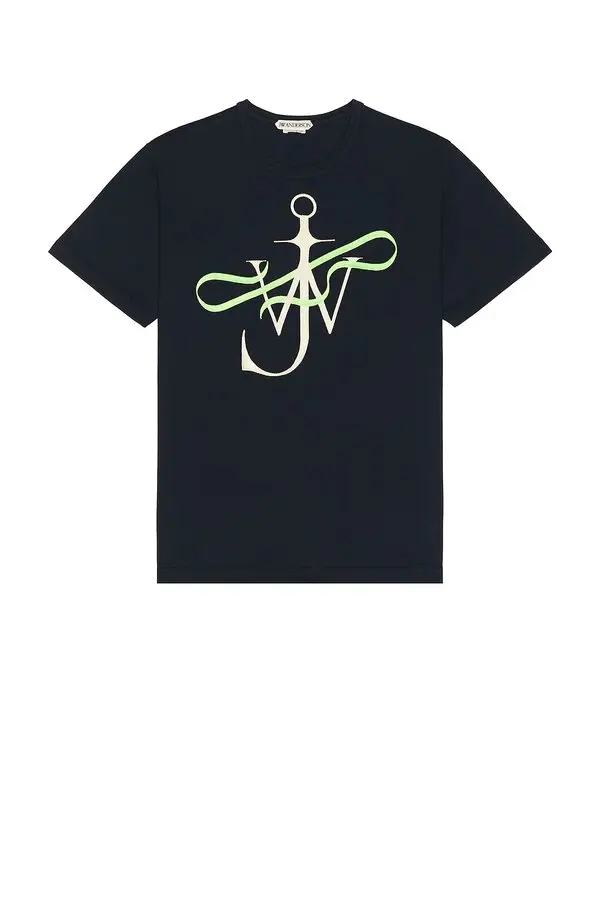 JW Anderson Ribbon Anchor T-shirt - Navy