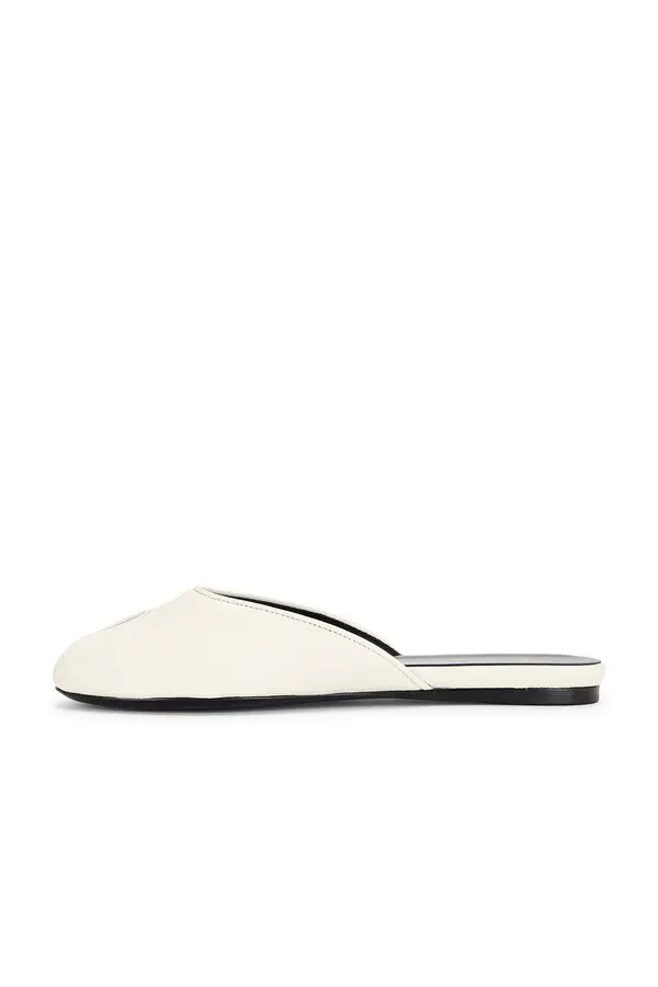 JUDE Date Flat - Off-white Leather