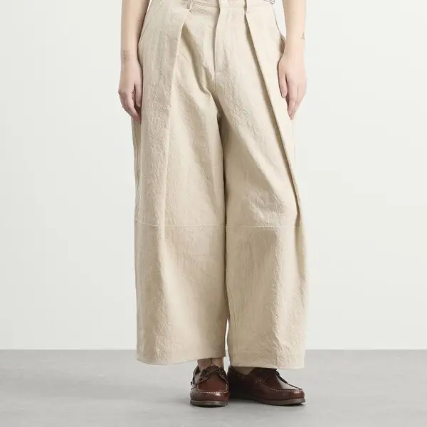 You Must Create Deadbeat Linen Trousers - Stone