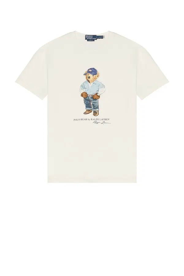 Polo Ralph Lauren Short Sleeve Jersey Knit Novelty Denim Bear Tee - Nevis