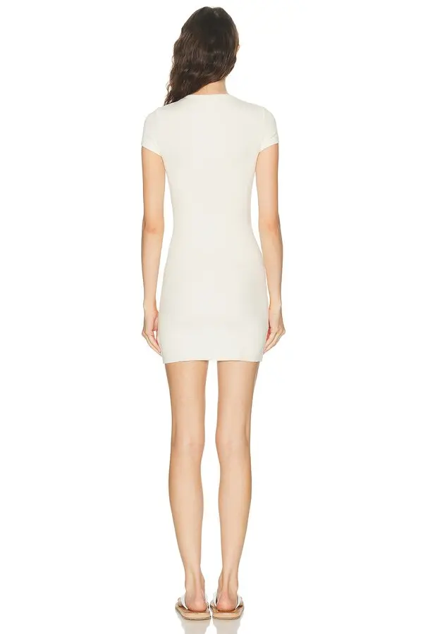 Eterne Cap Sleeve Mini Dress - Cream