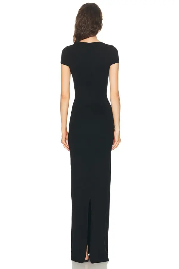 Eterne Cap Sleeve Maxi Dress