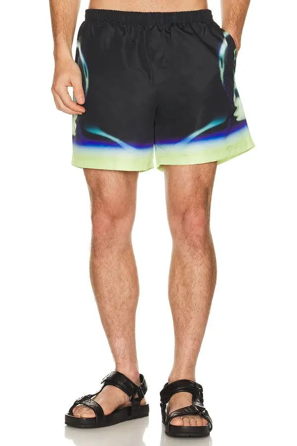 Casablanca Printed Swim Shorts - Sporchid Black