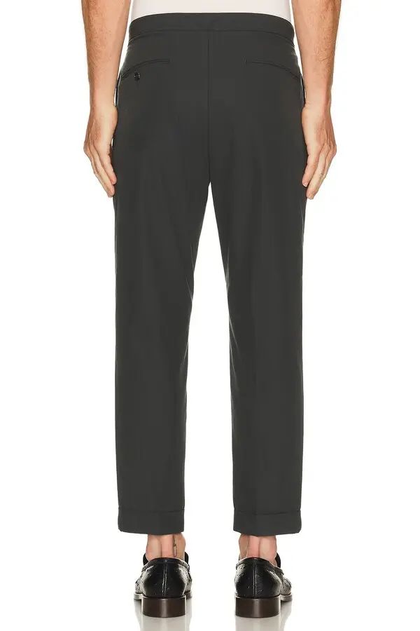 BEAMS 1 Pleat Travel Pants - Charcoal
