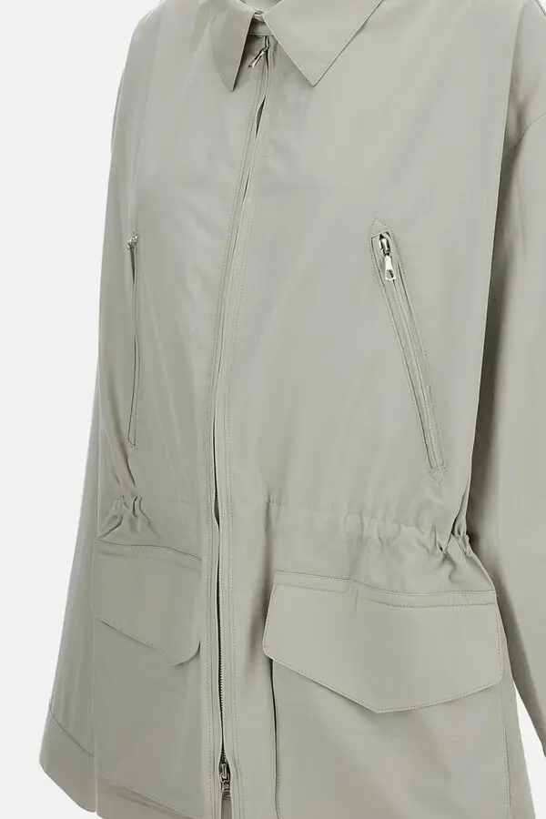RIER Water-repellent Cotton Field Jacket - Grey