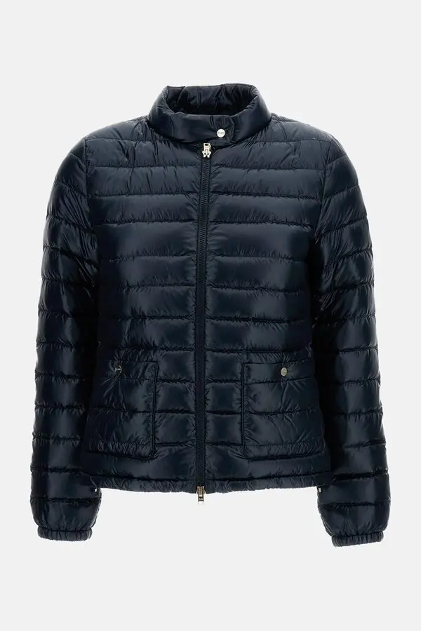 Herno Short Down Jacket With Pockets - Blue