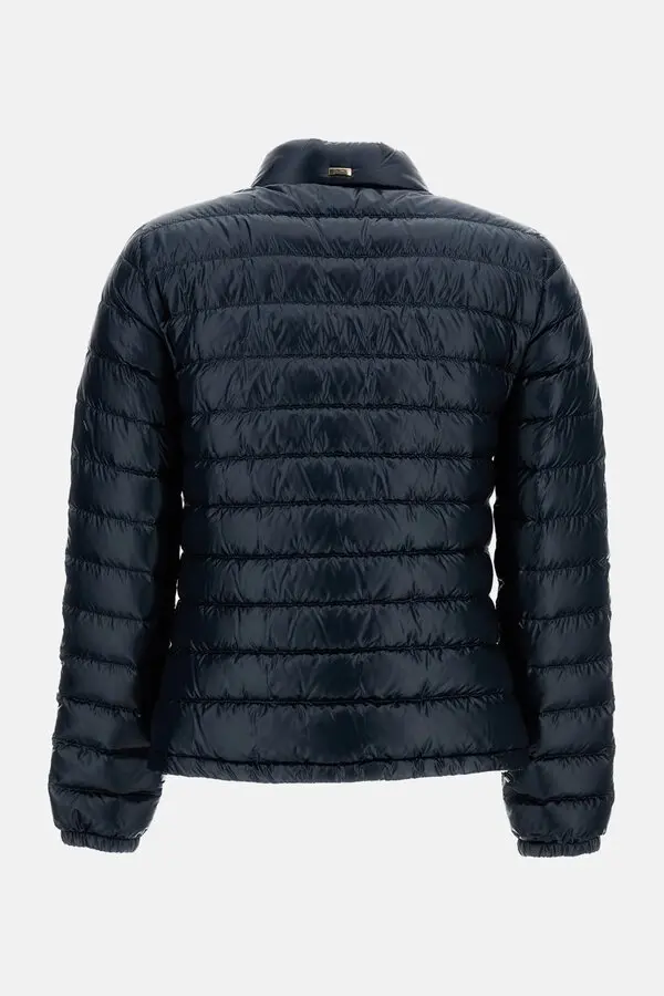 Herno Short Down Jacket With Pockets - Blue