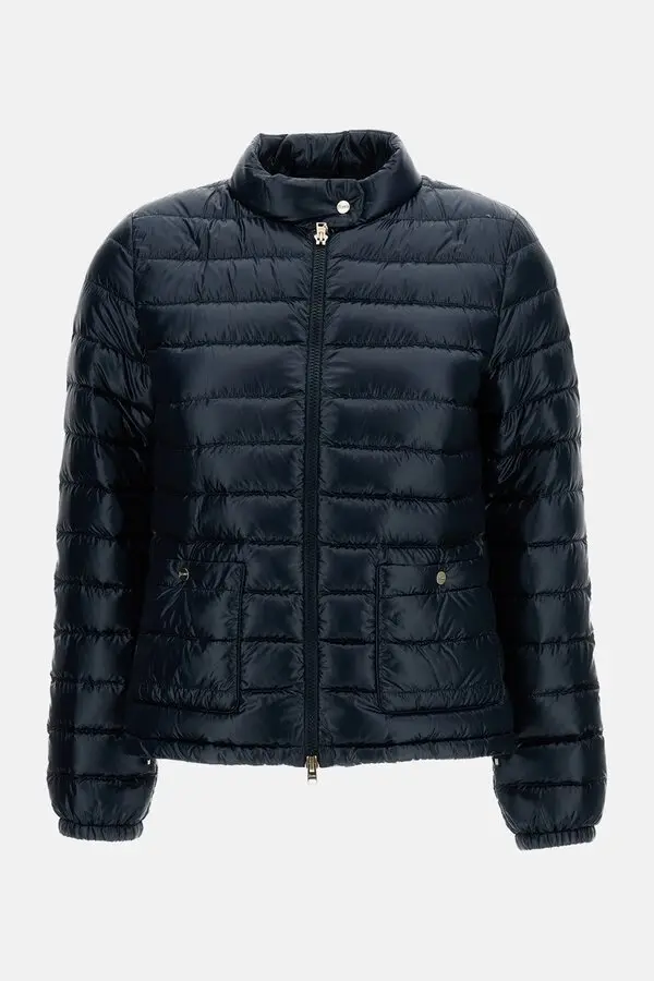 Herno Short Down Jacket With Pockets - Blue