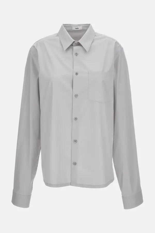 RIER Cotton Shirt - Grey