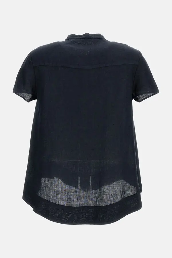 BIFFI Linen Short-sleeve Shirt