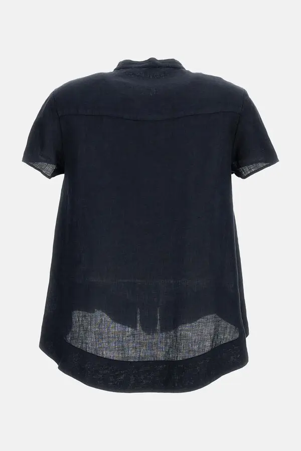 BIFFI Linen Short-sleeve Shirt