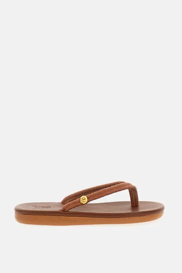 ANCIENT GREEK SANDALS Saionara Rope Flip-flops - Marrone