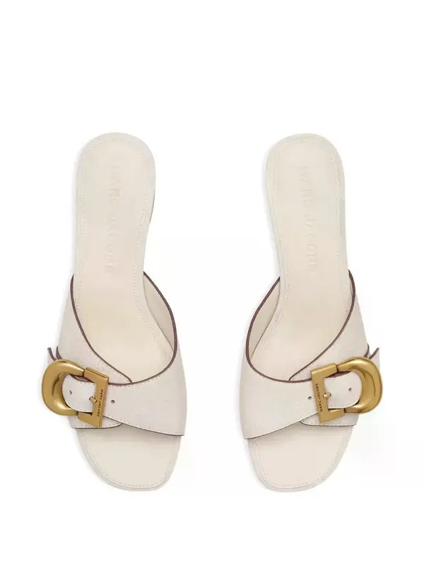 Marc Jacobs Buckle-detail Heeled Sandals - Neutrals
