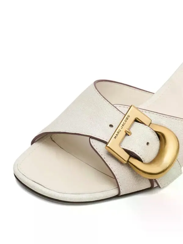 Marc Jacobs Buckle-detail Heeled Sandals - Neutrals