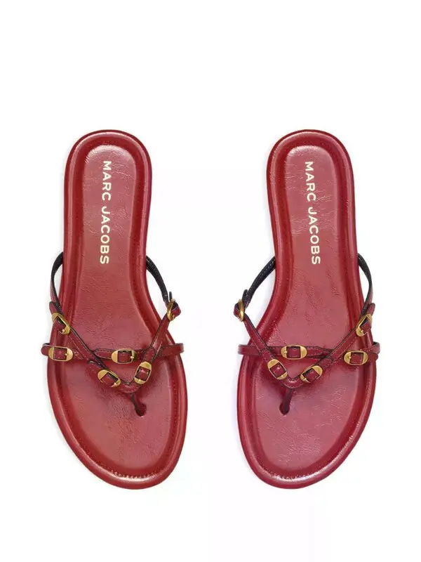 Marc Jacobs The Kiki Leather Sandals - Red