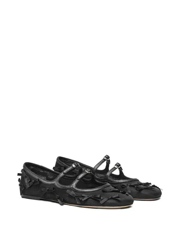 Marc Jacobs Bow-detail Ballet Flats - Black