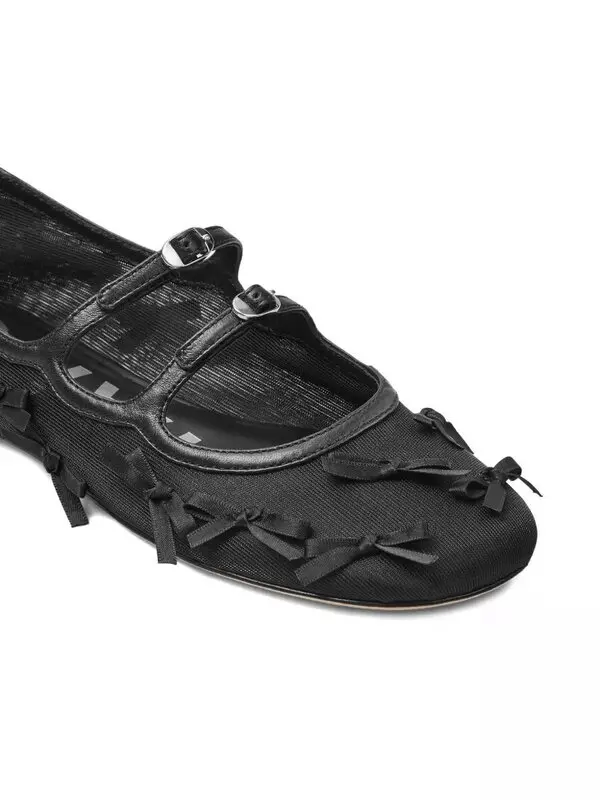 Marc Jacobs Bow-detail Ballet Flats - Black