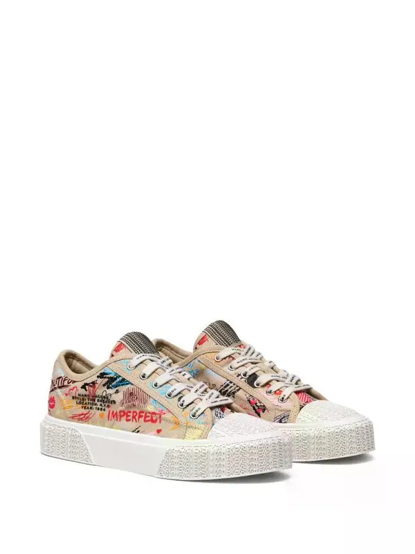 Marc Jacobs The Punk Scribble Lace-up Sneakers